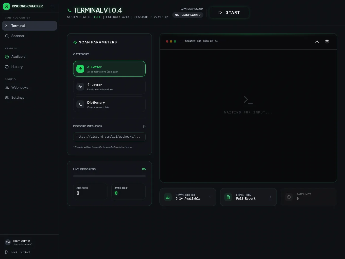 Discord Username Checker