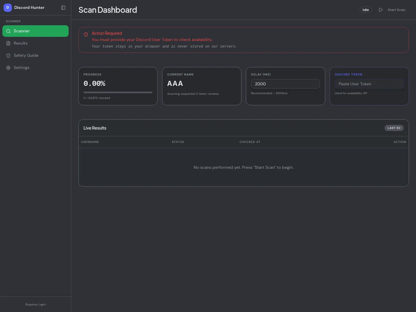 Discord Name Hunter