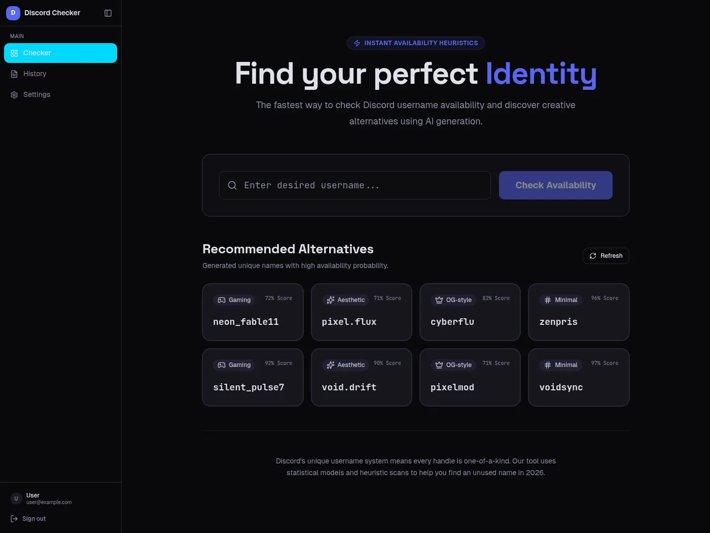 Discord Username Checker