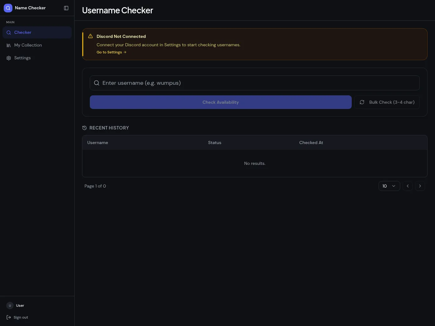 Discord Name Checker