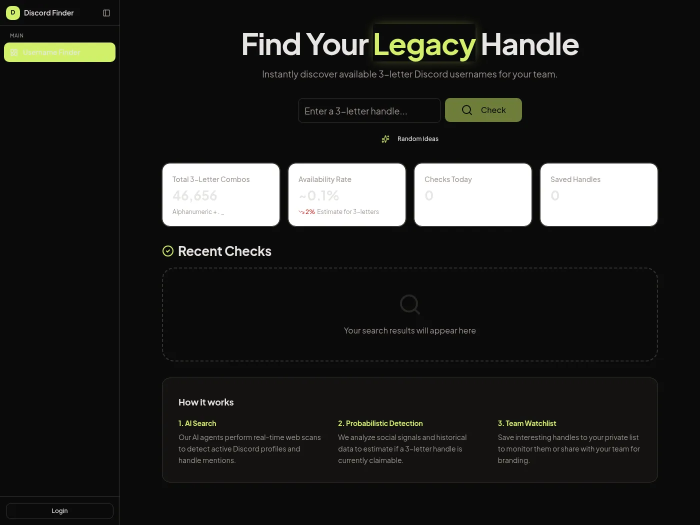 Discord Name Finder