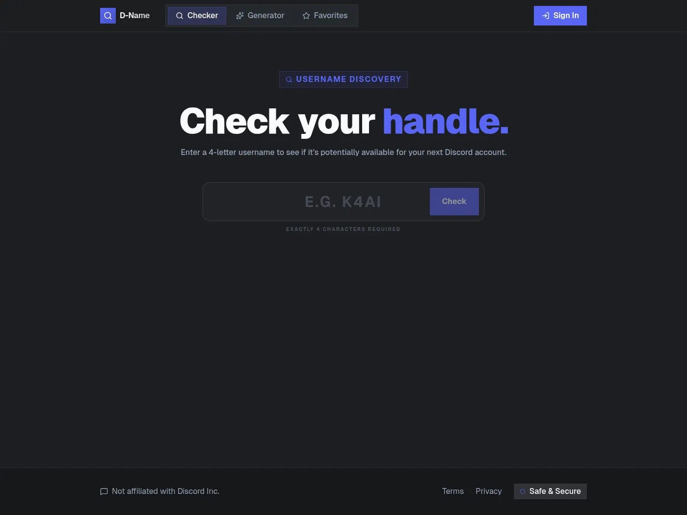 Discord Name Checker