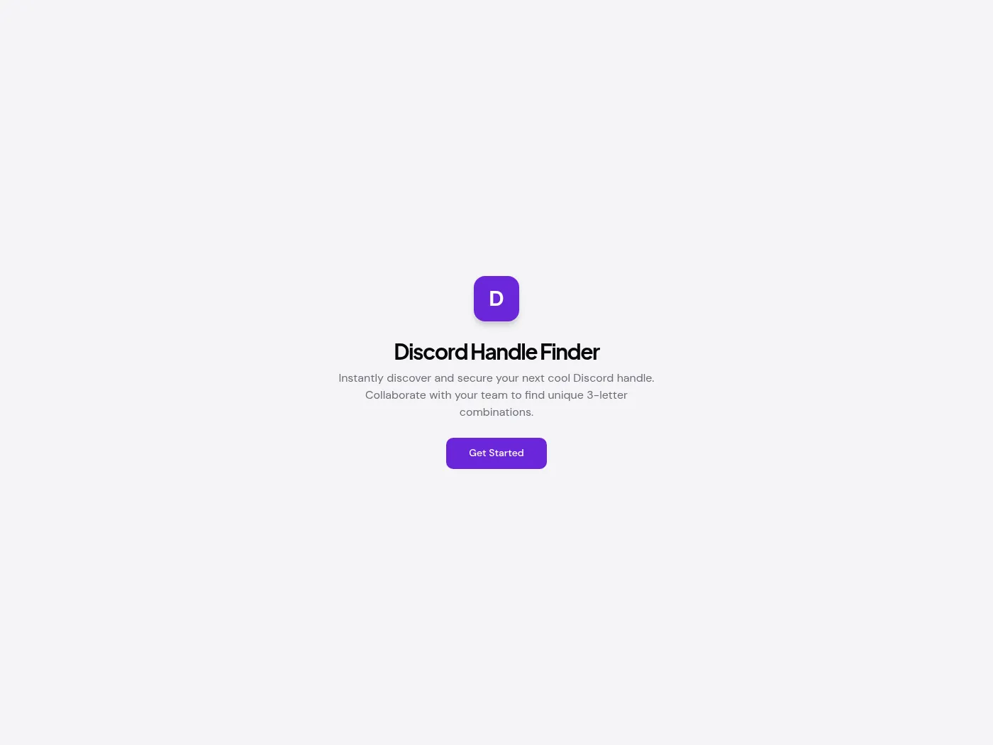 Discord 3-Letter Finder