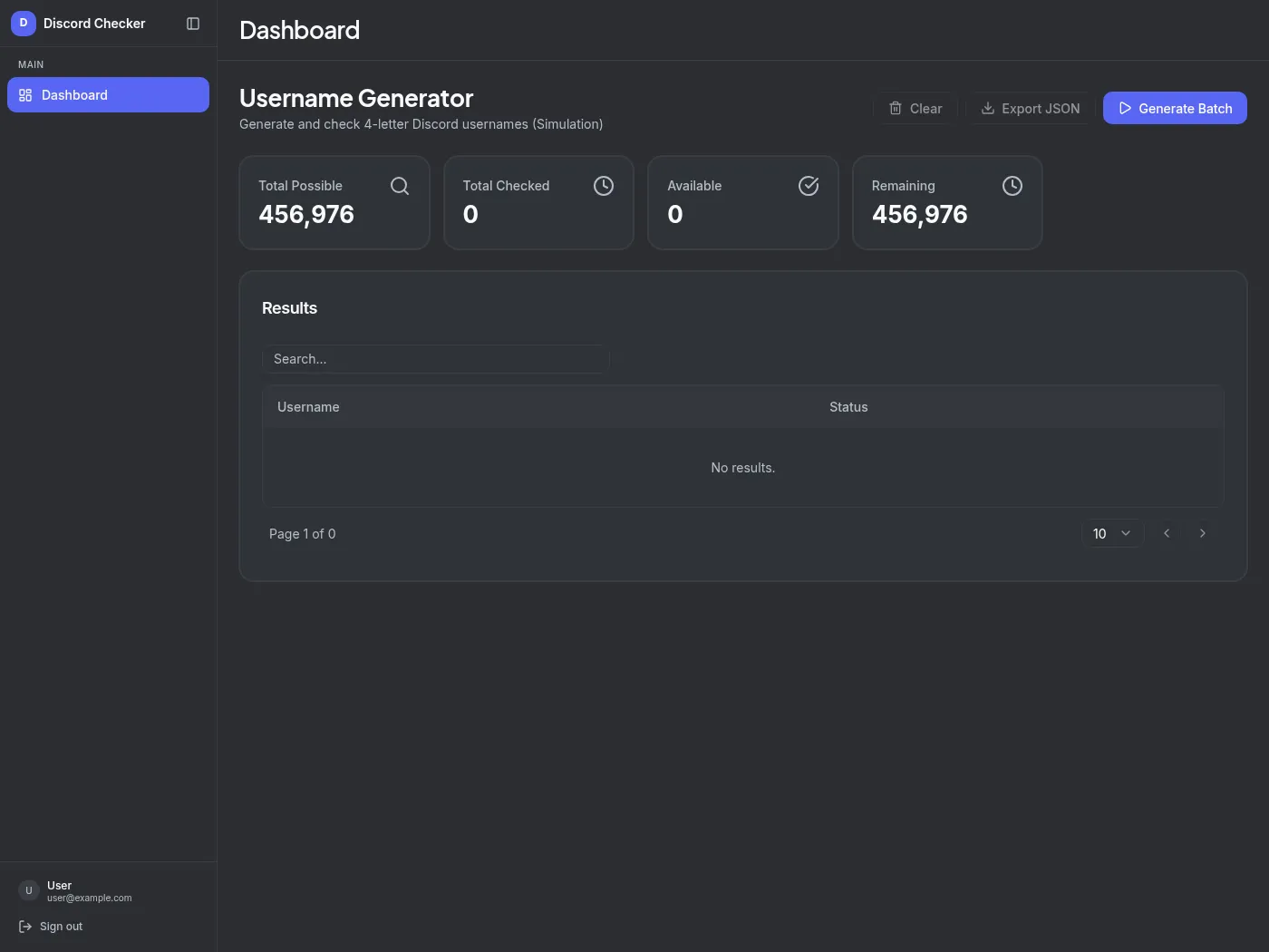 Discord 4-Letter Checker