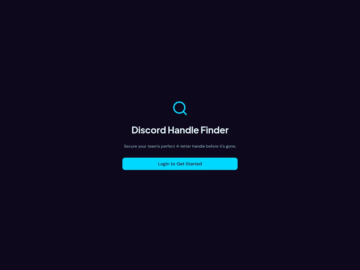 Discord Handle Finder