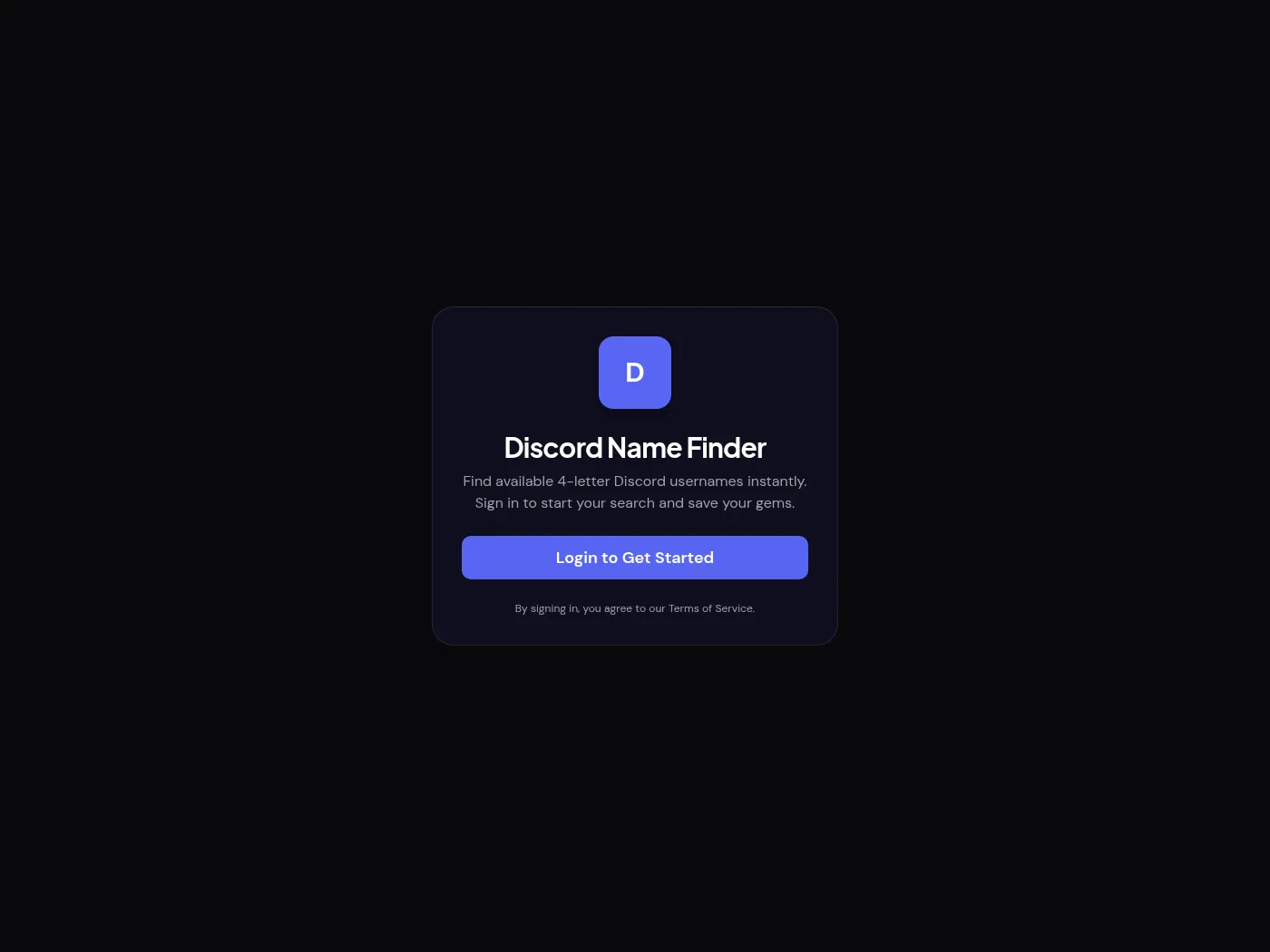 Discord Name Finder