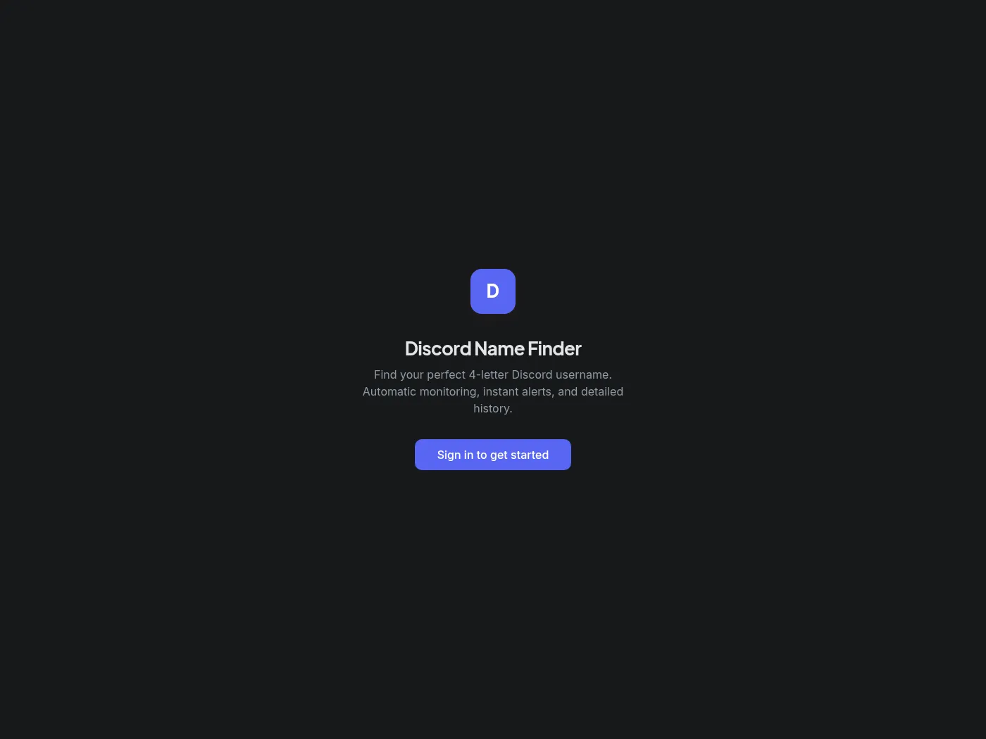 Discord Name Finder