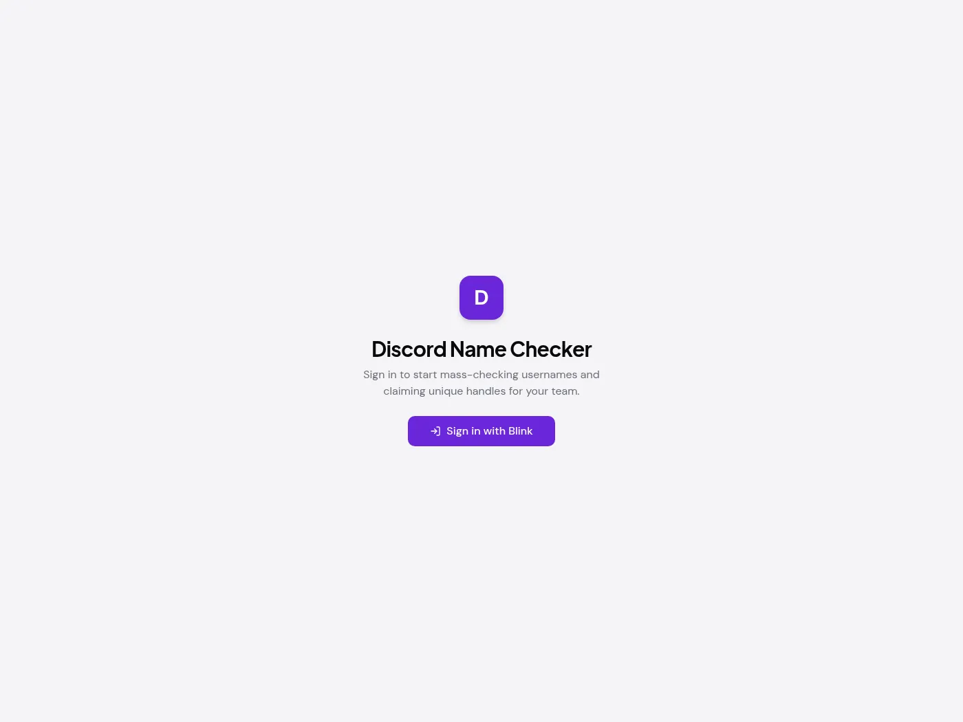 Discord Name Checker