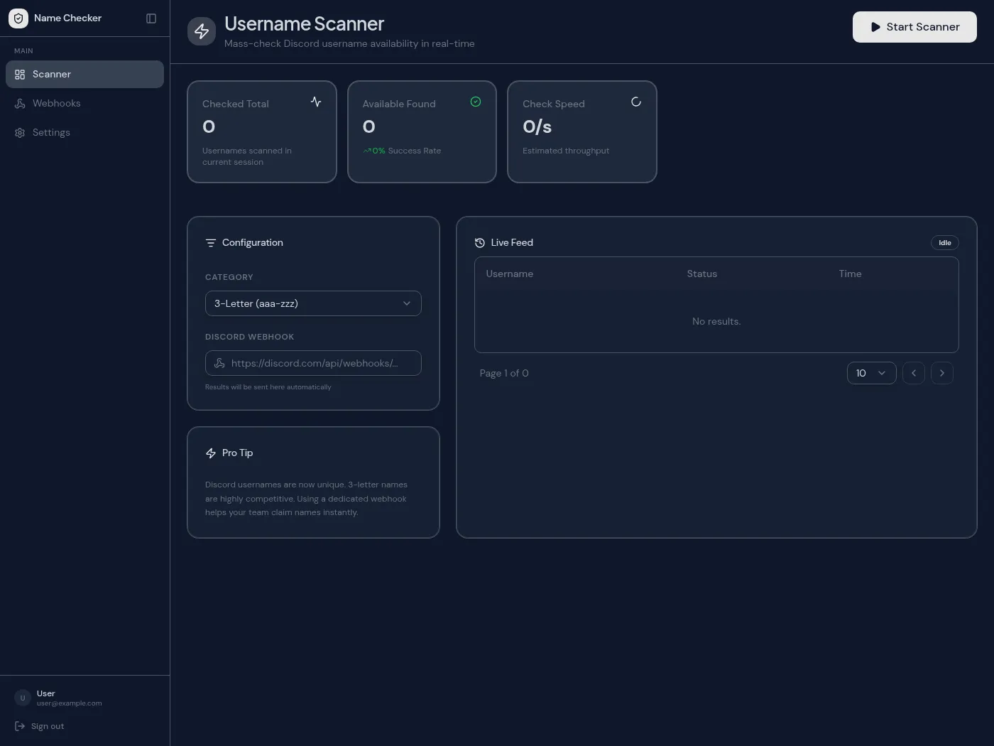Discord Name Checker