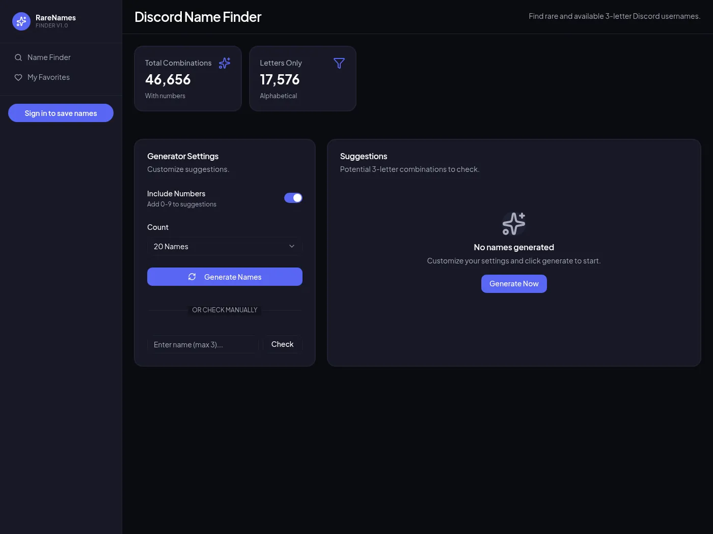 Discord Name Finder
