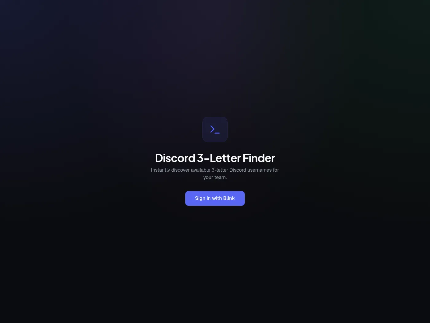 Discord 3-Letter Finder