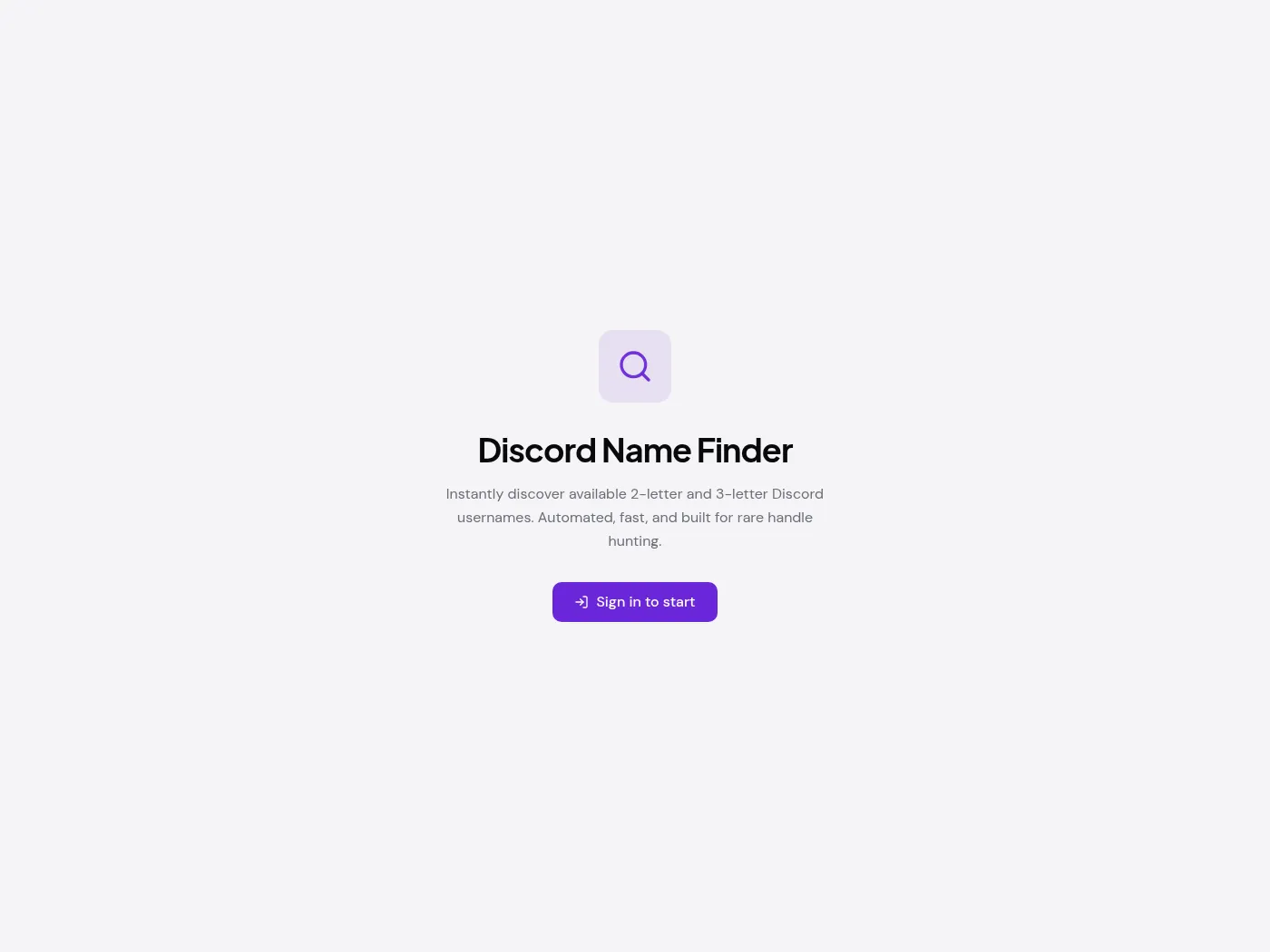 Discord Name Finder