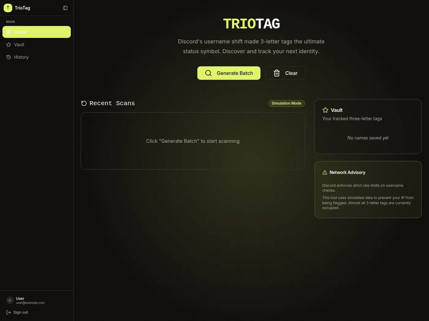 TrioTag Discord Finder