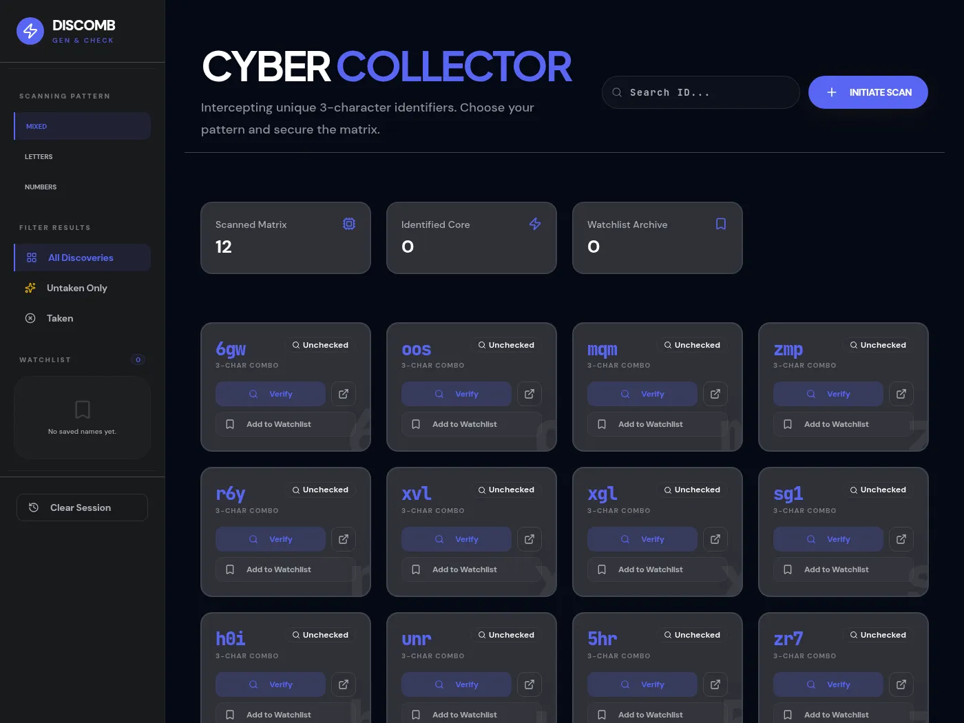 Discord Name Finder