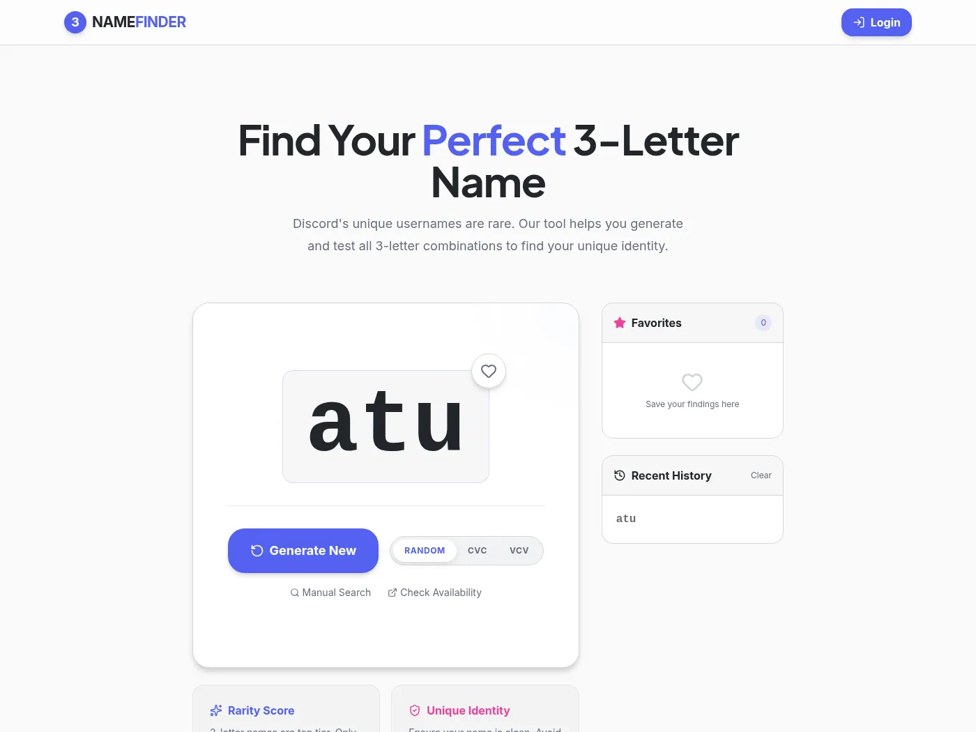Discord Name Finder