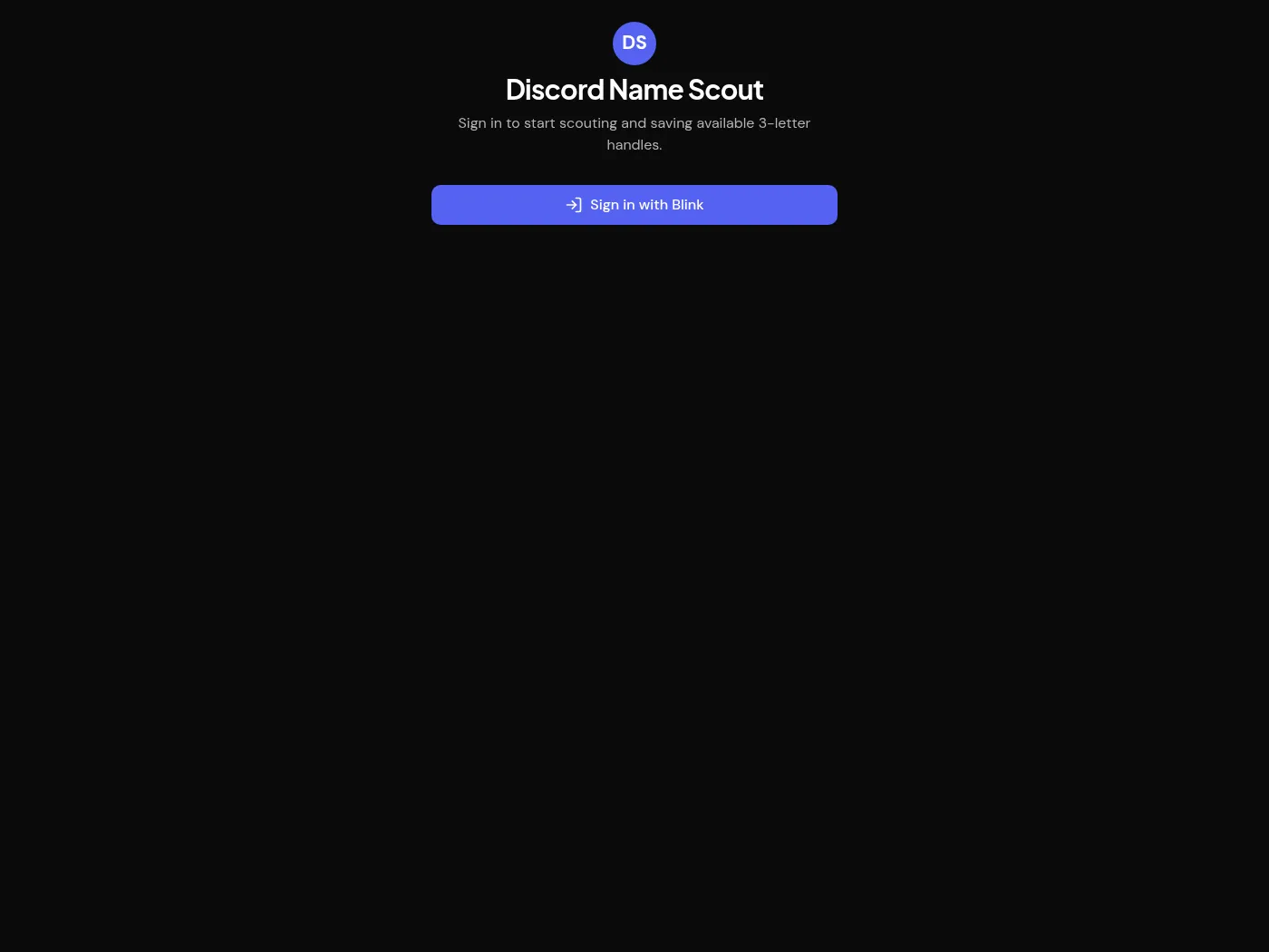 Discord Name Scout