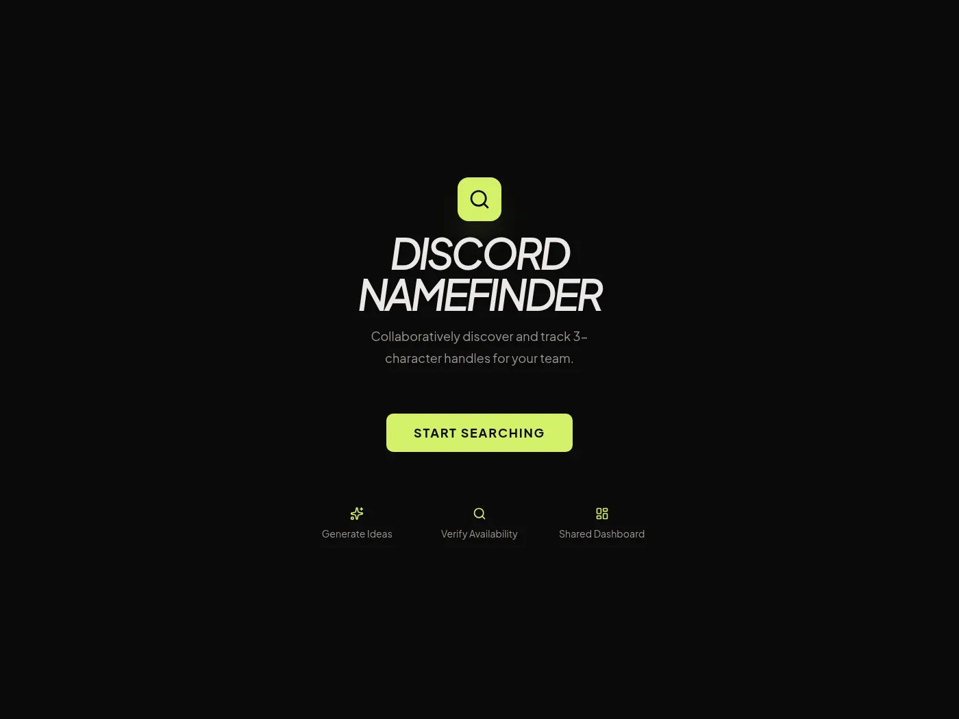 Discord Name Finder