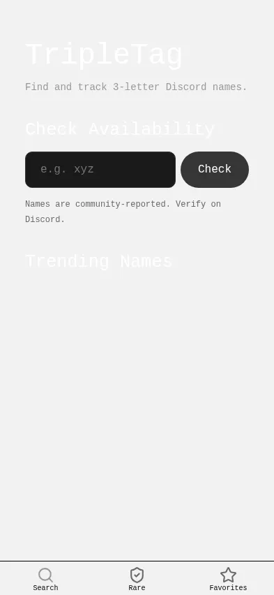 TripleTag Discord Names