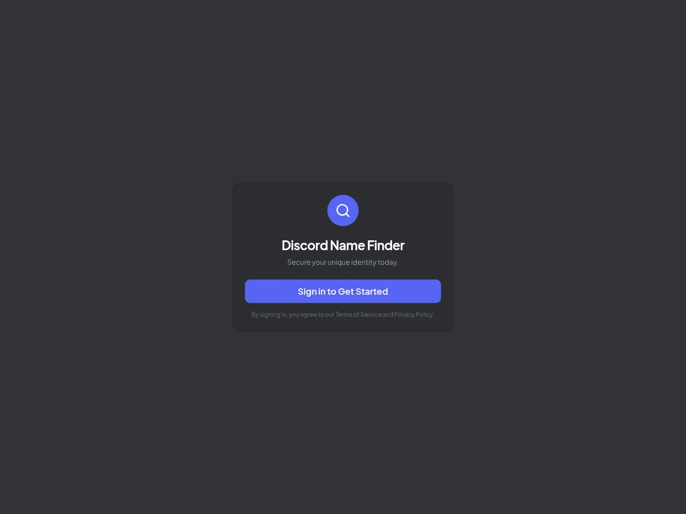 Discord Name Finder