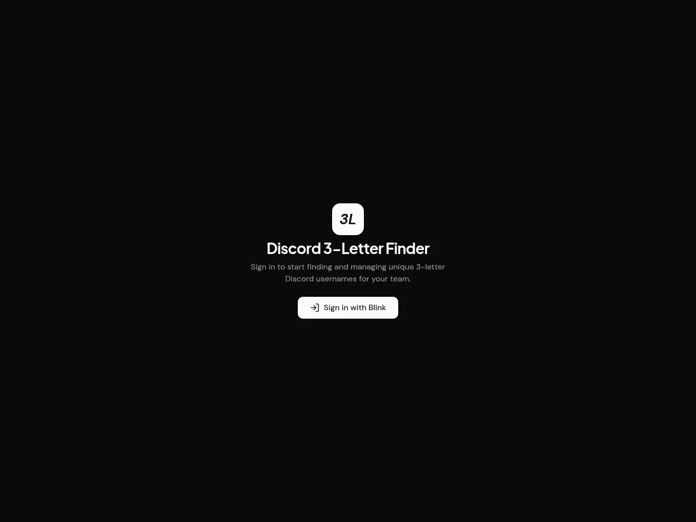 Discord 3-Letter Finder