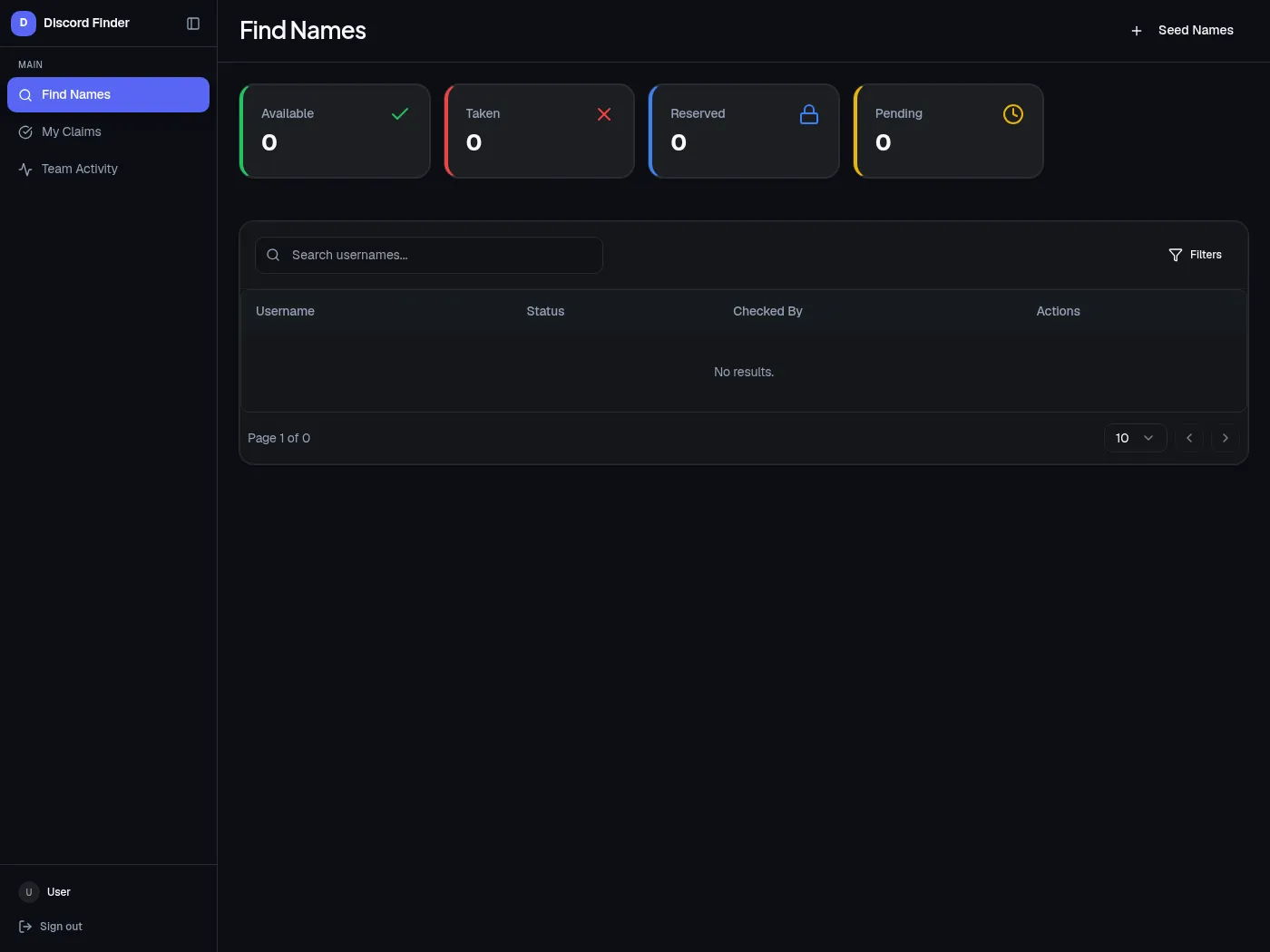 Discord Name Finder