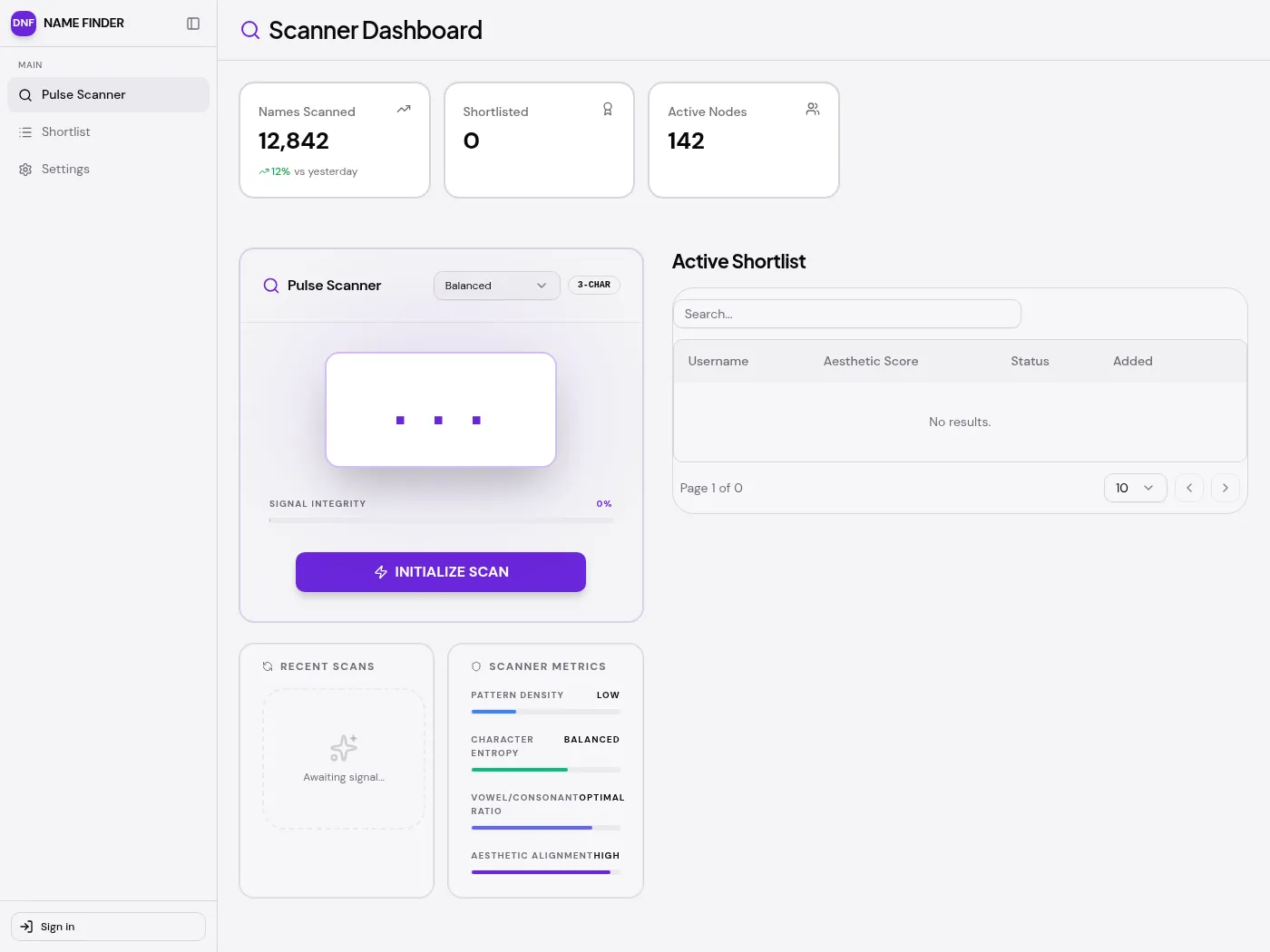 Discord 3-Letter Finder