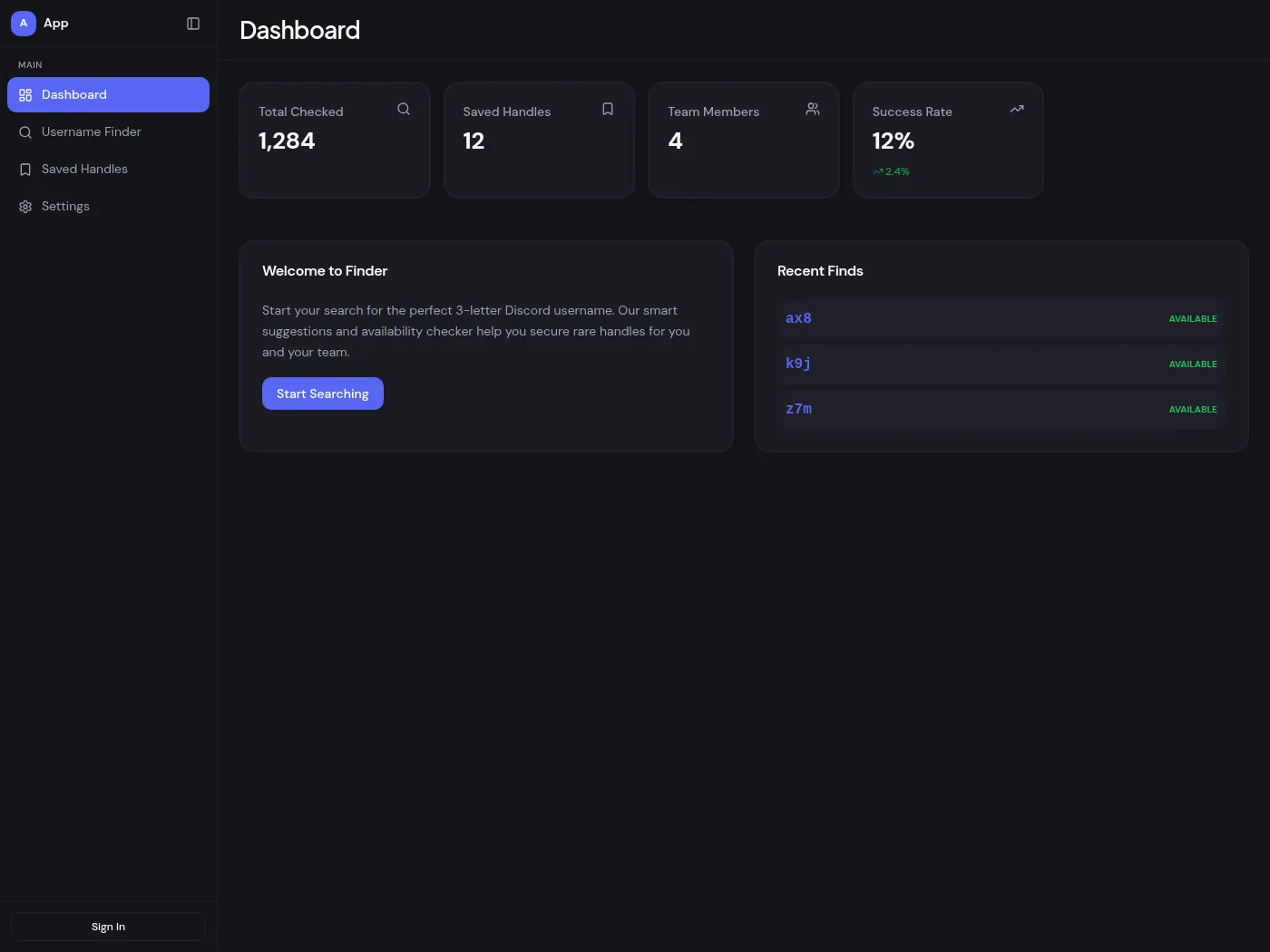 Discord Username Finder