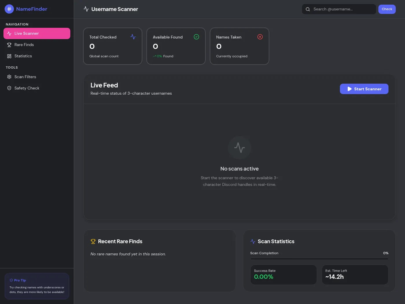 Discord Name Finder
