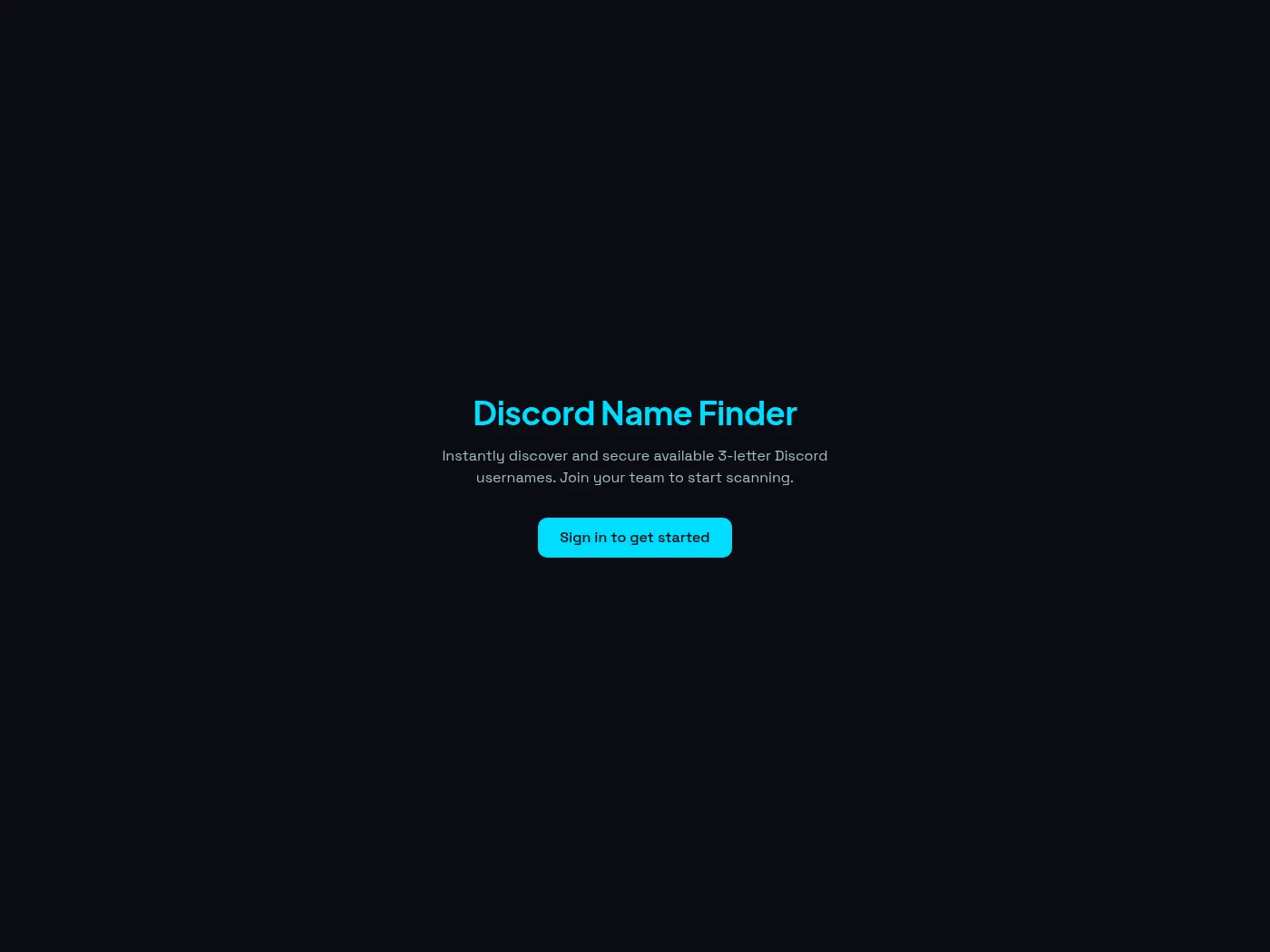 Discord Name Finder