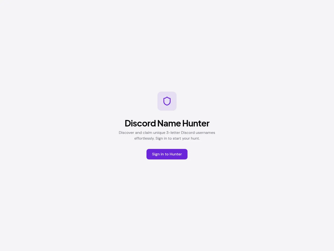 Discord Name Hunter
