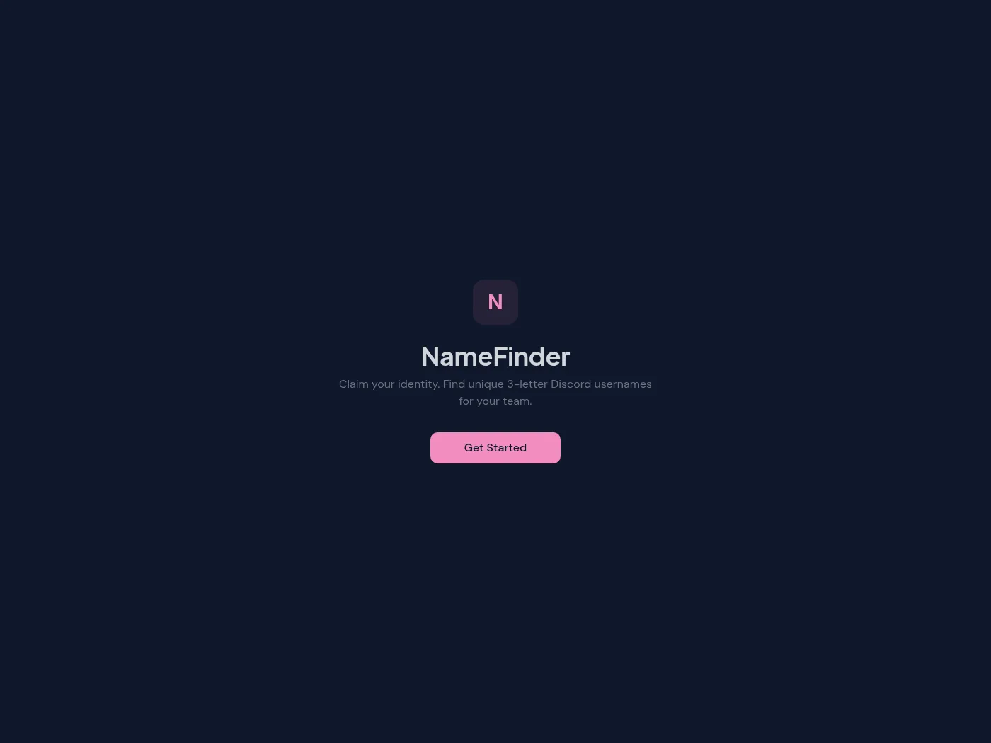 Discord Name Finder