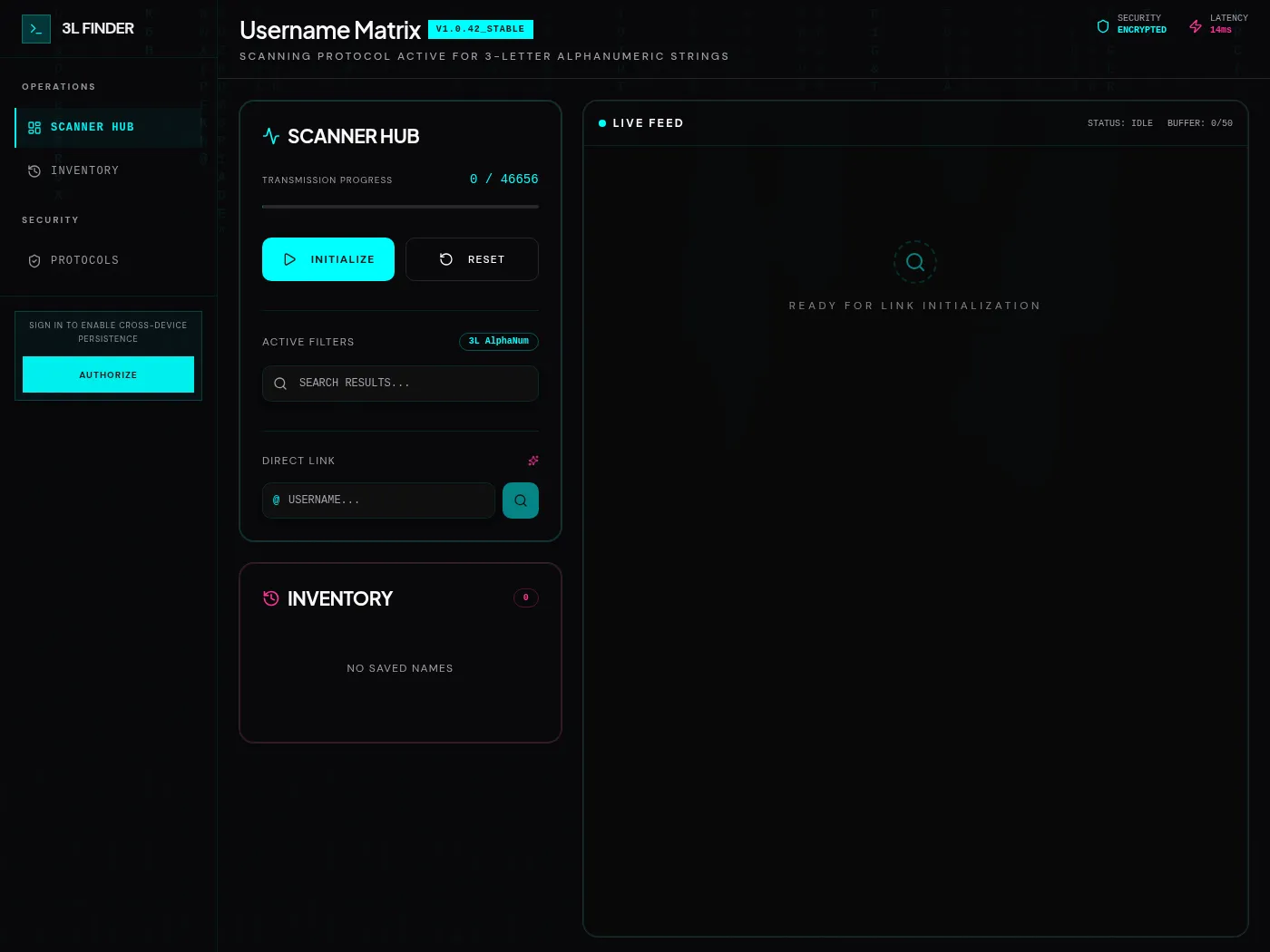 Discord 3-Letter Finder