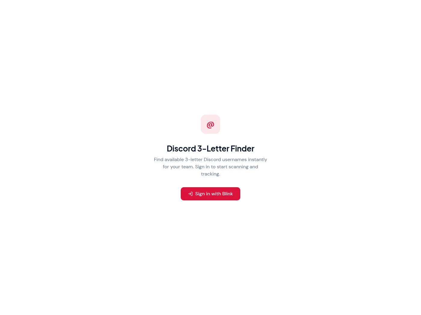 Discord 3-Letter Finder