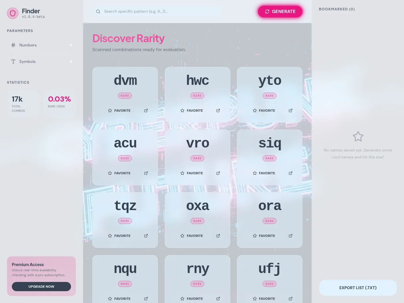 Discord Name Finder