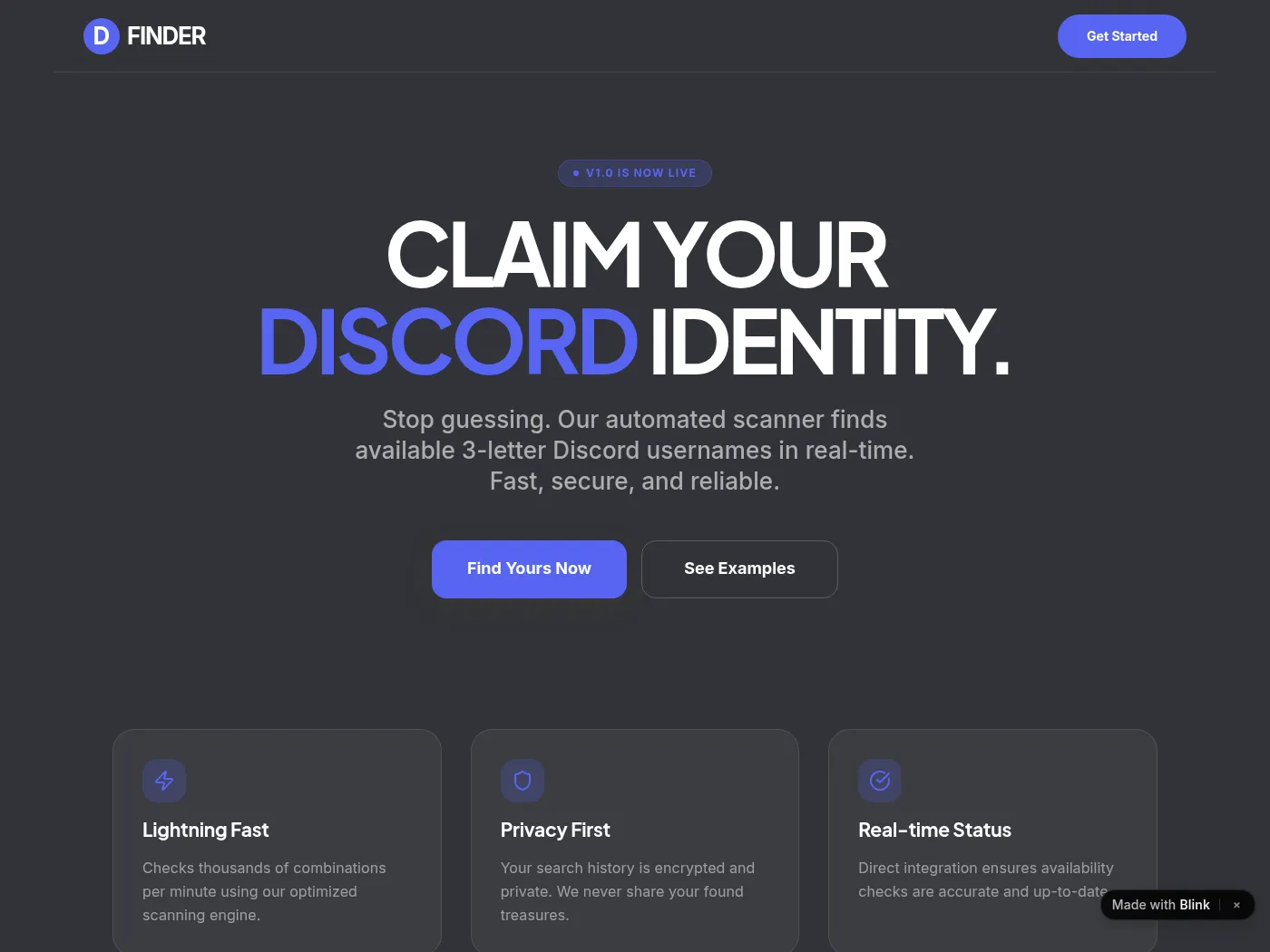 Discord 3-Letter Finder