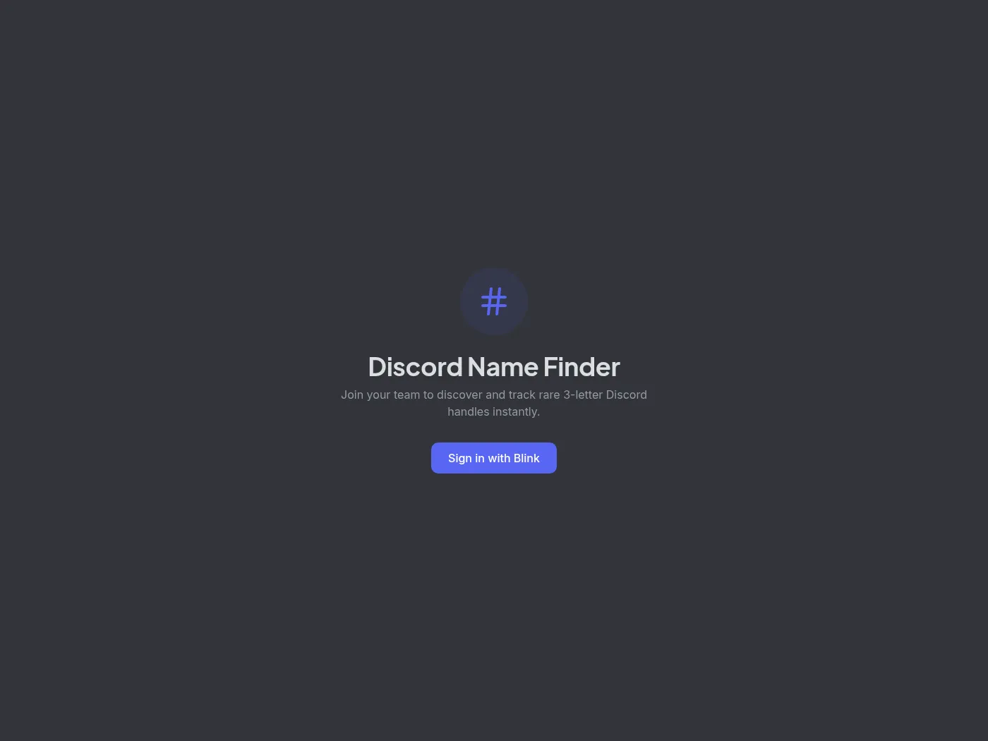 Discord Name Finder