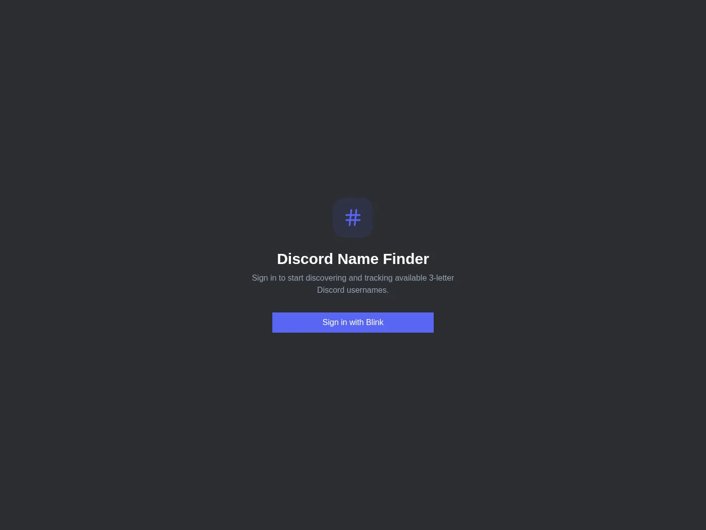 Discord Name Finder