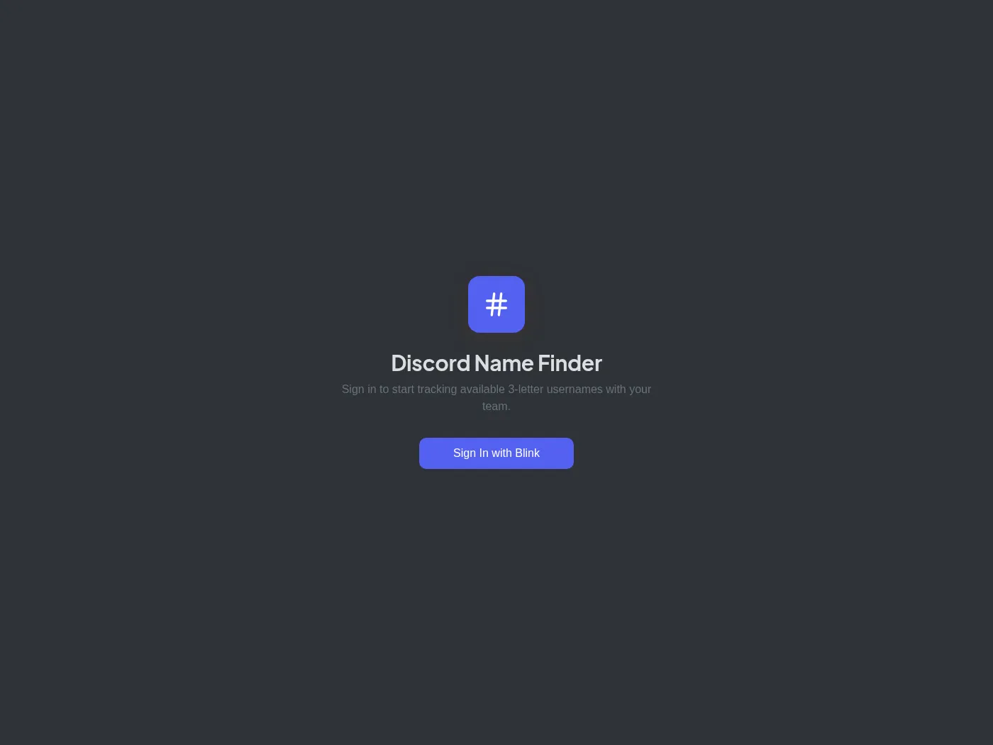 Discord Name Finder