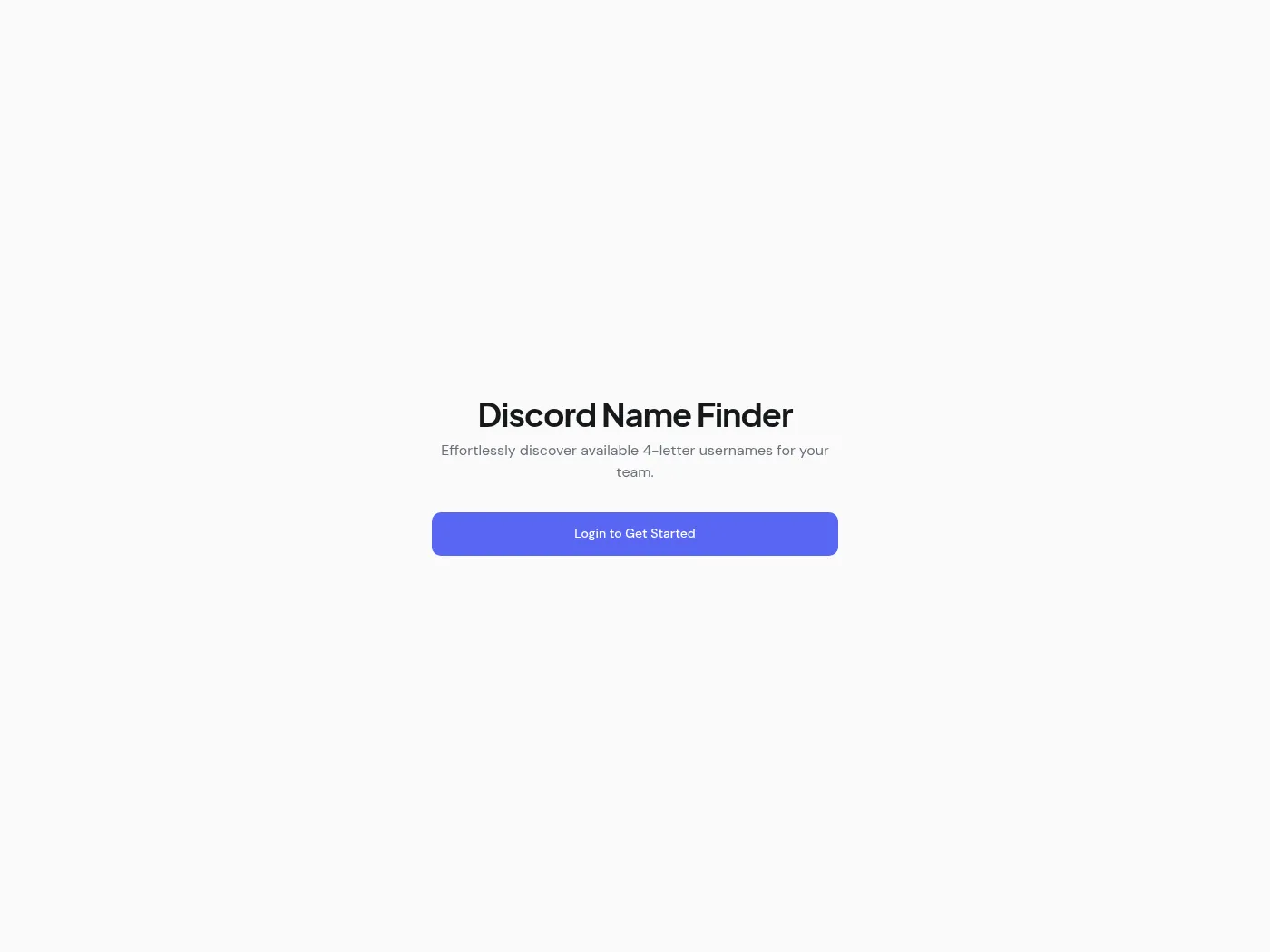 Discord Name Finder
