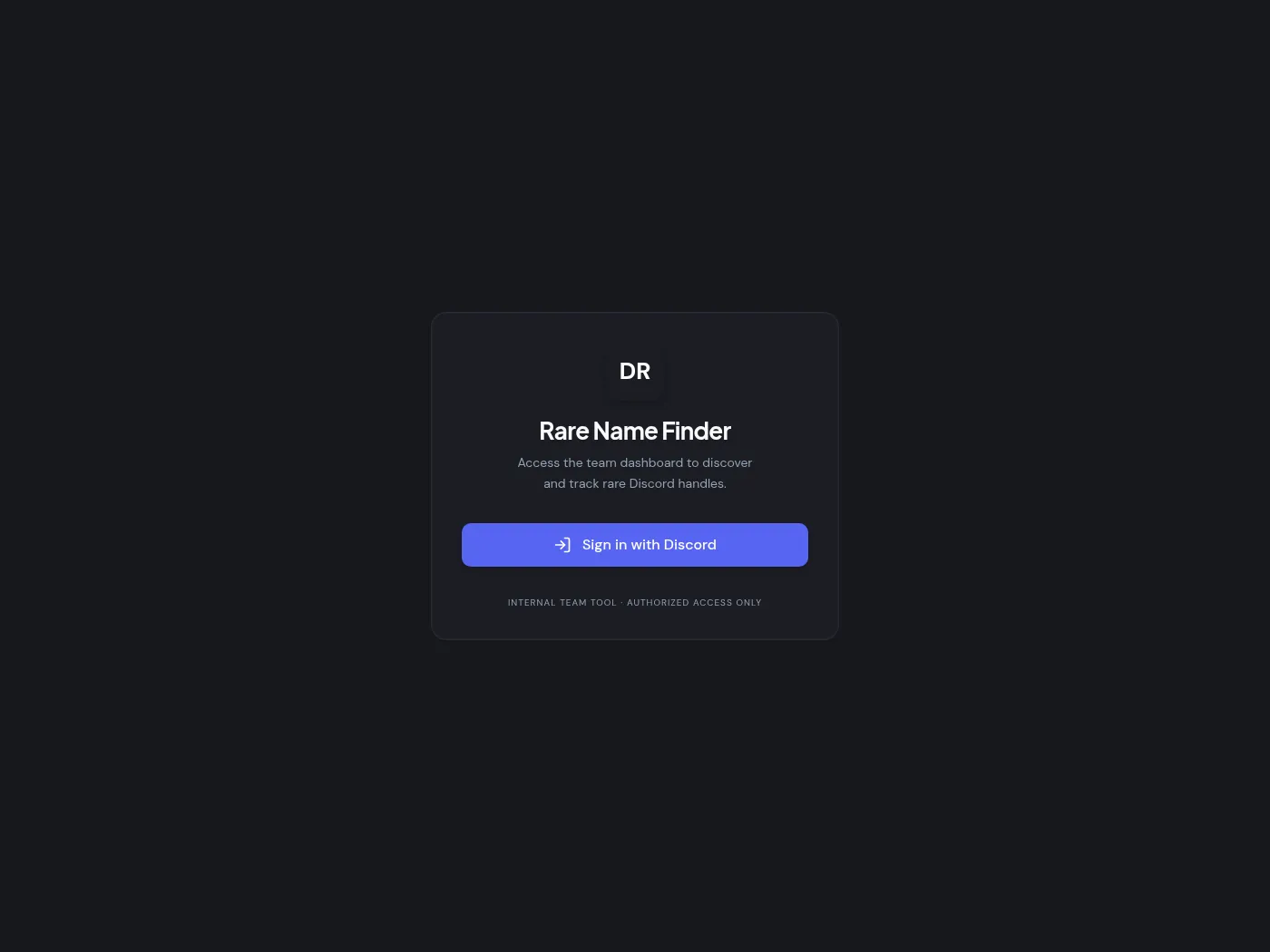 Rare Discord Name Finder