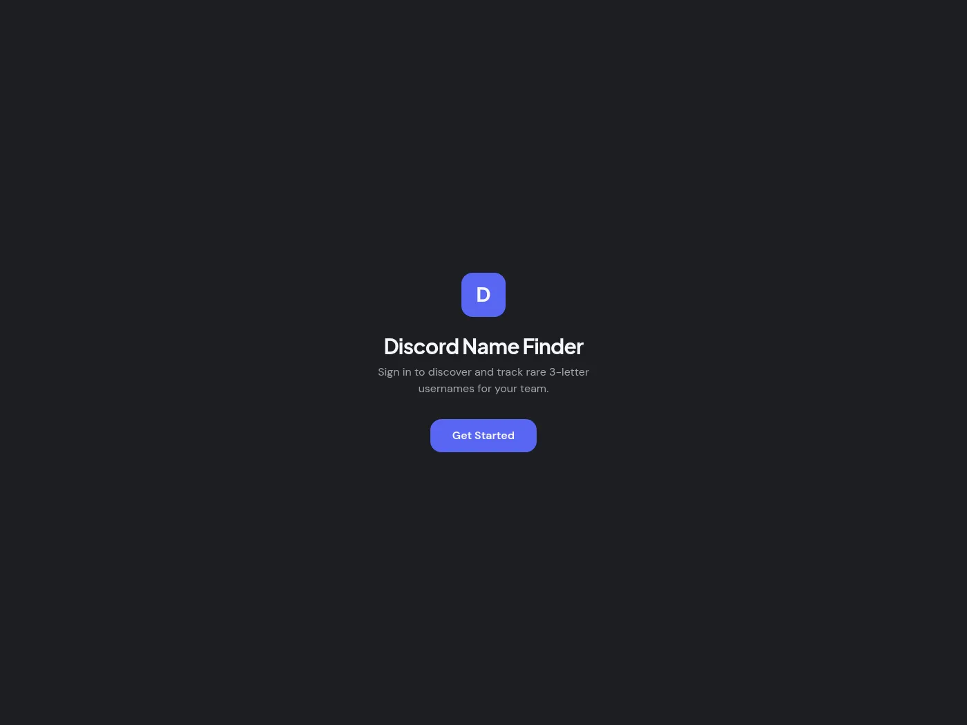 Discord Name Finder