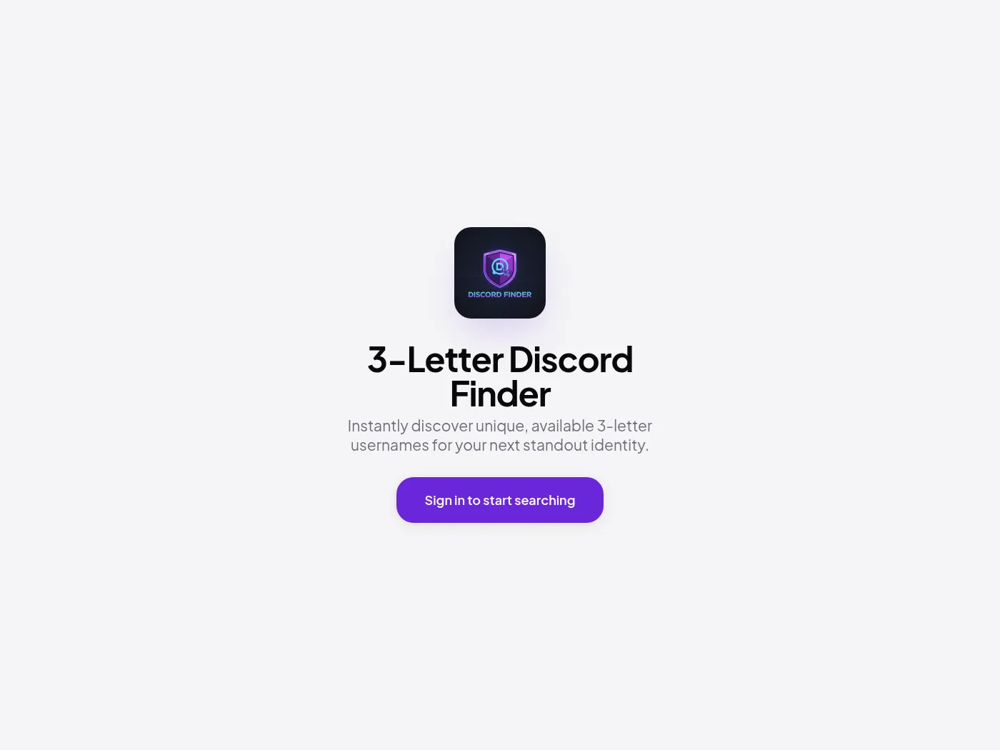 3-Letter Discord Finder