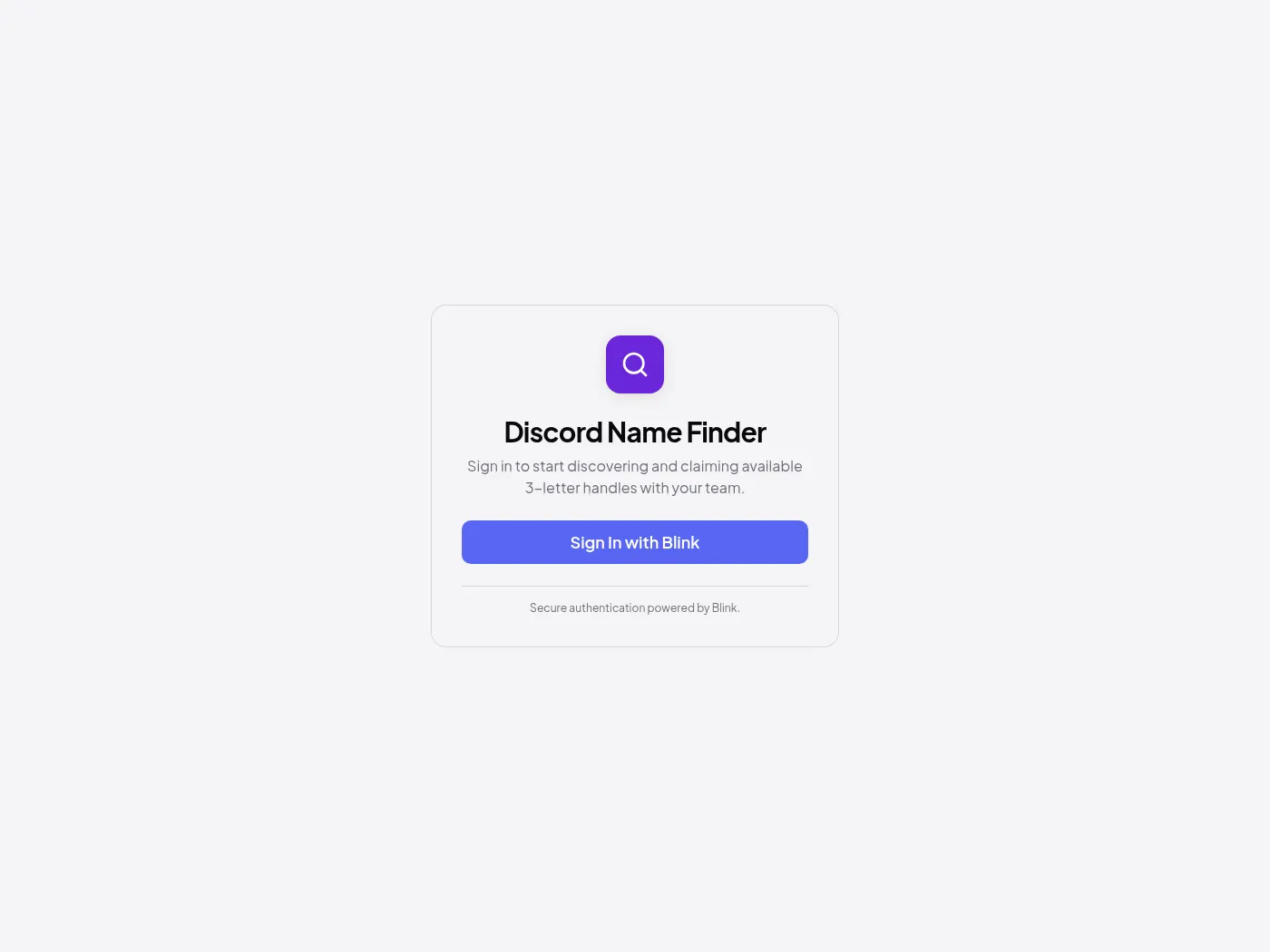 Discord Name Finder