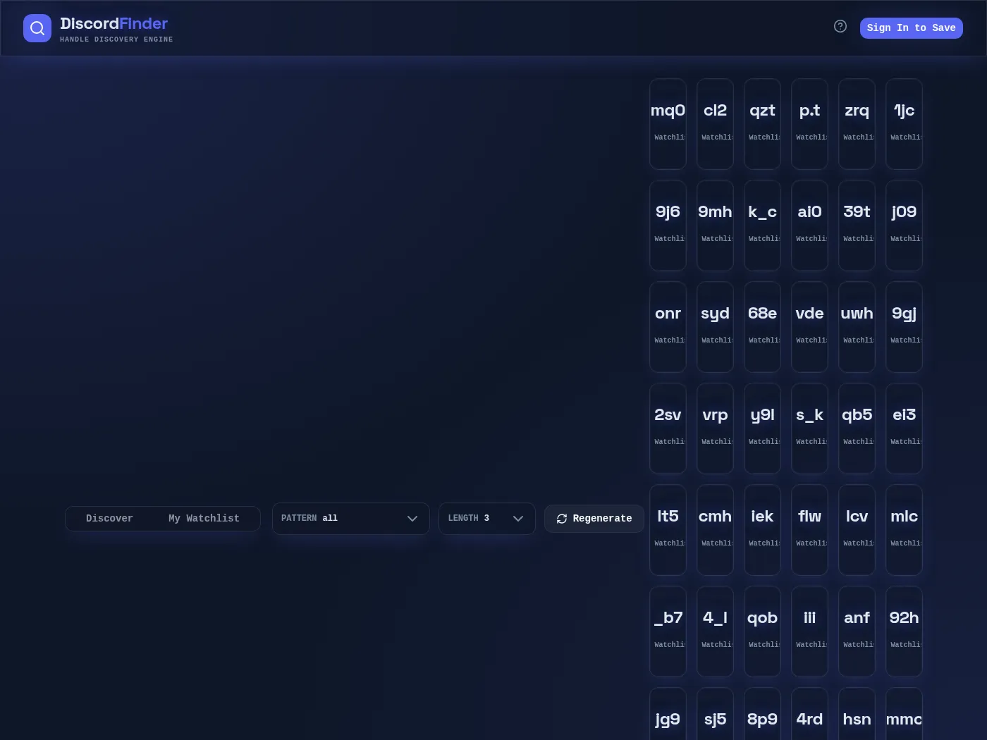Discord Handle Finder