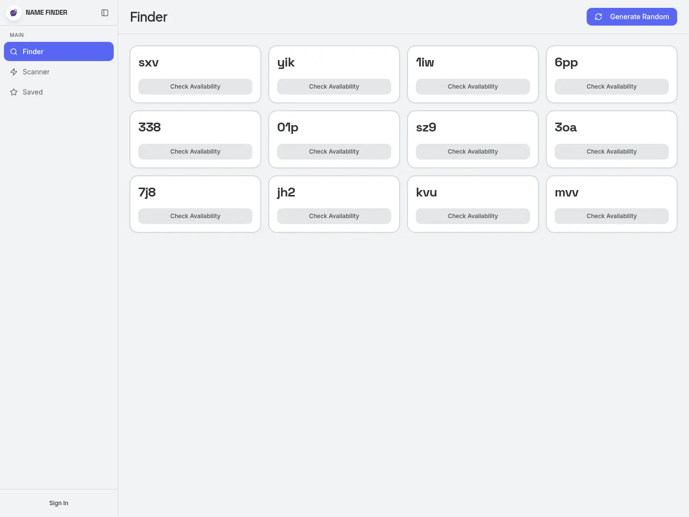 Discord Name Finder