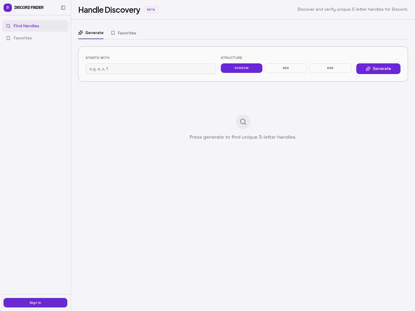 Discord Handle Finder