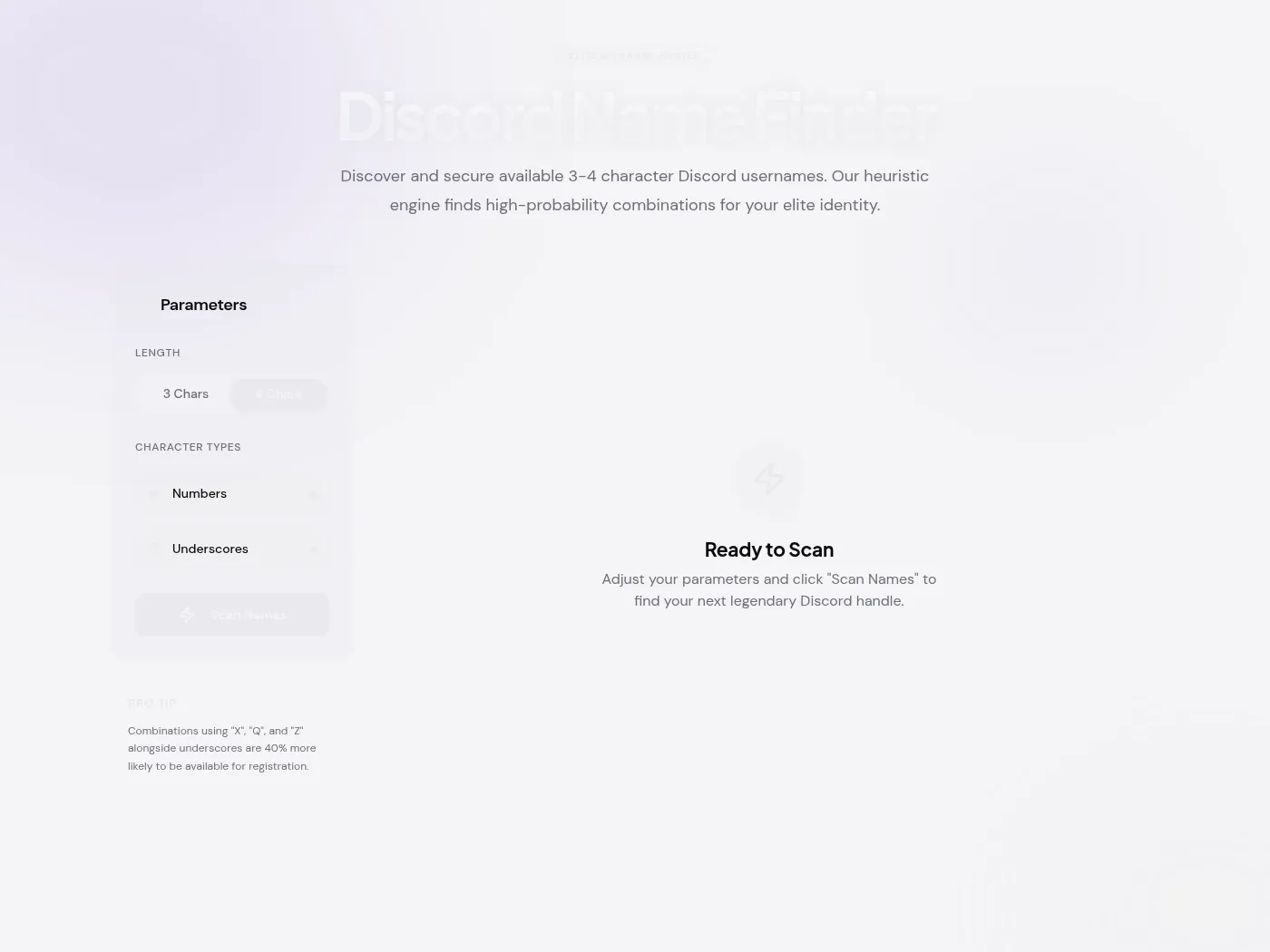 Discord Name Finder