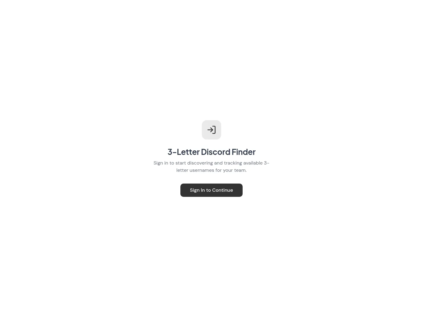 3-Letter Discord Finder