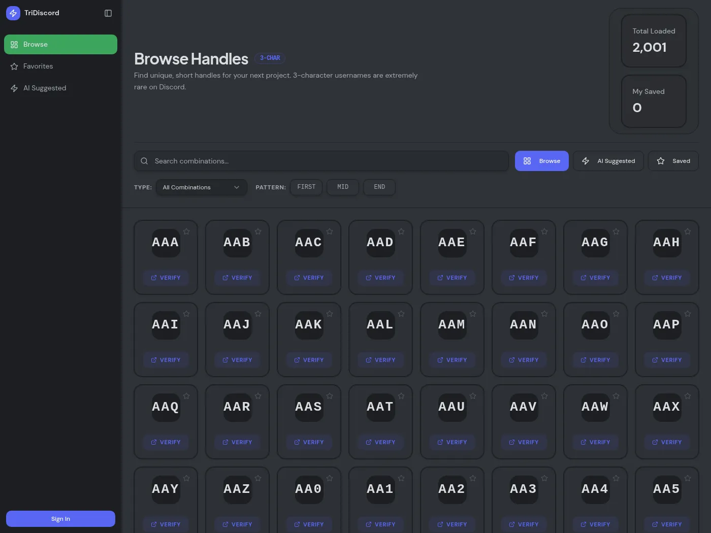 Discord Name Finder
