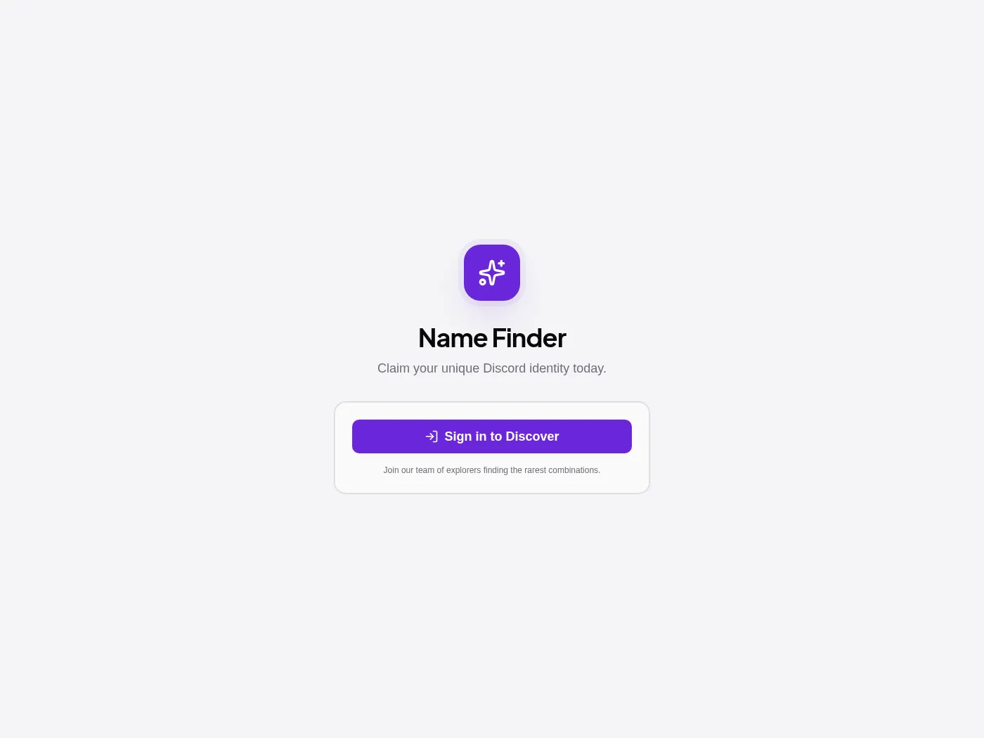 Discord Name Finder